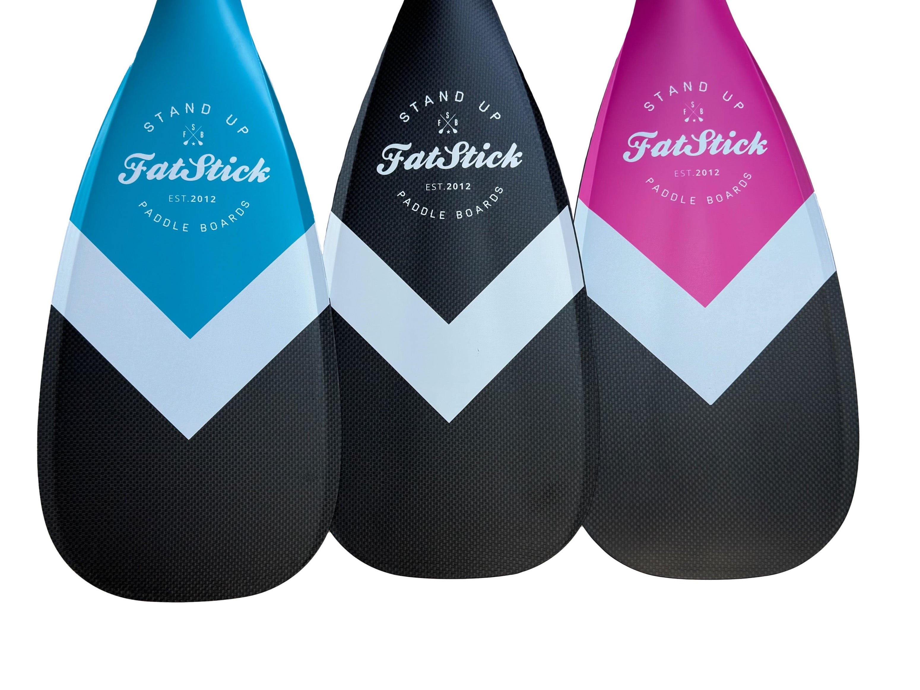 FREE BAG | 3 Piece Full Carbon Paddle Board Paddle - Blue/Pink/Black ...